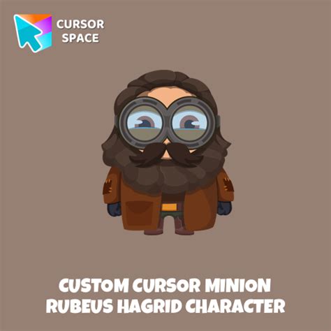 Cute Cursor Custom Cursor Minion Rubeus Hagrid Character Cursor Space