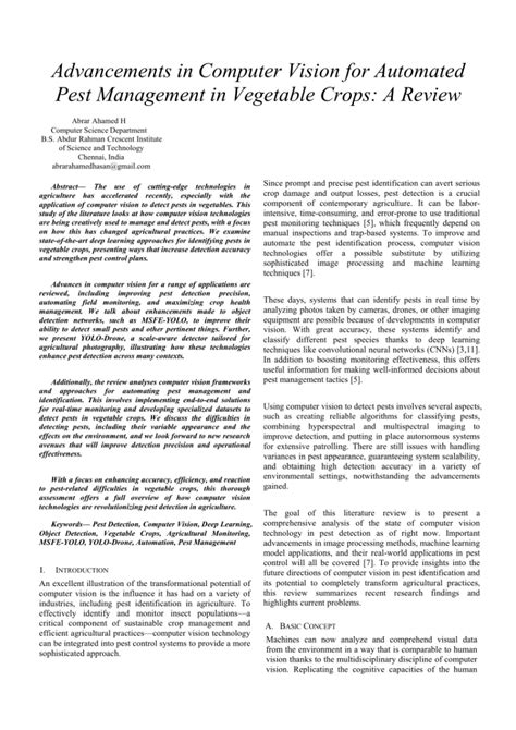 Ai In Agriculture How I Used Computer Vision For Pest Detection Abrar Ahamed Hasan Posted