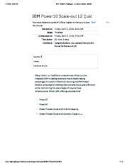 IBM Power Scale Out L Quiz Review Key Concepts Explained Course Hero