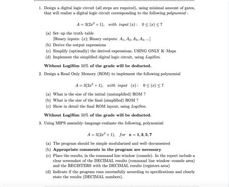 Solved Design A Digital Logic Circuit All Steps Are Chegg
