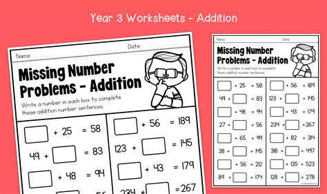 Year 3 Missing Number Problems Addition Worksheets Ks2 Addition Primary Maths