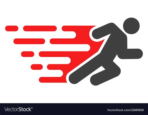 Running Man With Fast Speed Effect Royalty Free Vector Image Running Man With Fast Speed Effect Royalty Free Vector Image
