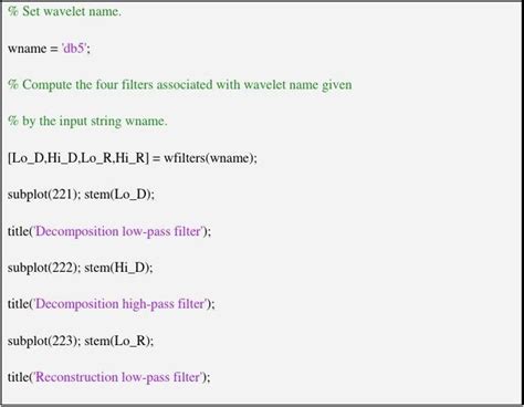 2020年编辑 Matlab 小波工具箱入门 Word文档免费下载 亿佰文档网