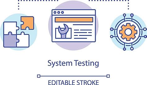 System Testing Concept Icon With Editable Stroke Art Vector Linear