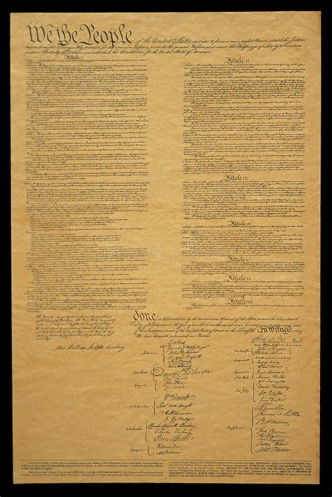 Document Of U S Constitution Stock Image Image Of Document Fairness 23151311