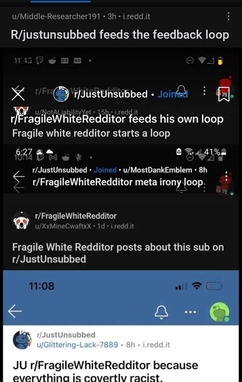 Rfragilewhiteredditor Thinks Everyone Here Is Fragile Rjustunsubbed