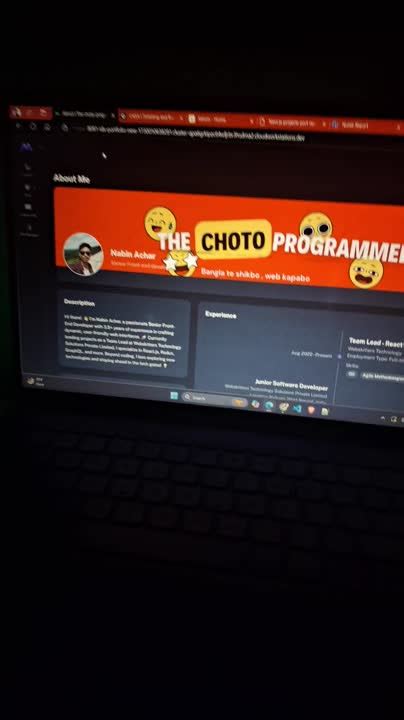nabin achar on linkedin webdevelopment nextjs materialui portfolio