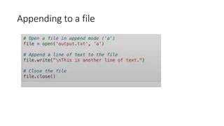 Text Files Python Pseudocode And Python Examples For CS PPTX