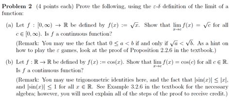 Solved Problem Points Each Prove The Following Using Chegg
