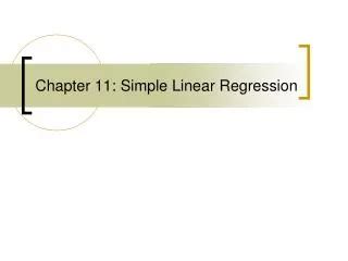 PPT Chapter 4 5 24 Simple Linear Regression PowerPoint Presentation ID 6614841