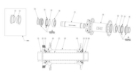 Front Hub Exploded View And Parts List
