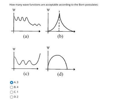 Solved How Many Wave Functions Are Acceptable According To