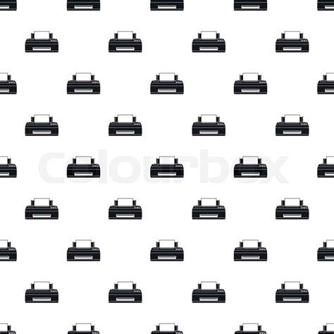 Old Printer Pattern Seamless Vector Repeat Geometric For Any Colourbox