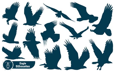 Perched Eagle Silhouette