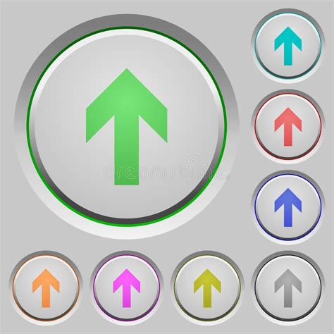 up arrow push buttons stock vector illustration of emblem 186535558