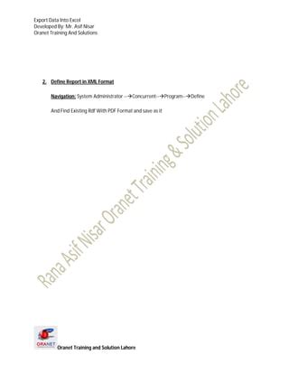 Export Rdf Data Into Excel PDF Technology Computing