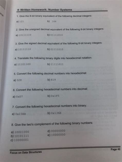 Solved Written Homework Number Systems Inal 1 Give The
