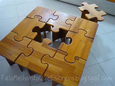 Falo Melhor Do Que Escrevo A Mesa De Centro Quebra Cabeça Com Pap