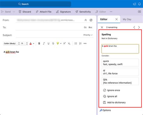How To Spell Check In Outlook Windows Mac And 365