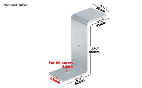 Gbgs 10 Pcs 3 1 2 High Z Clip Brackets For Support 2x4