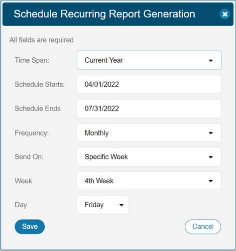 Ms2 Report Scheduler
