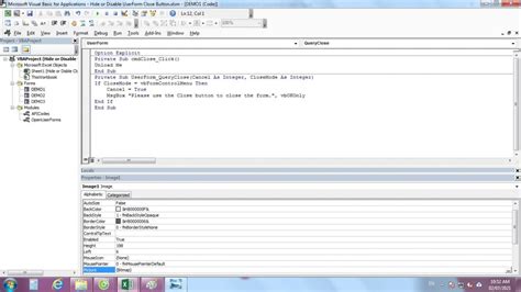 Các điều Kiện Nút đóng X Trong Vba Userform 2021