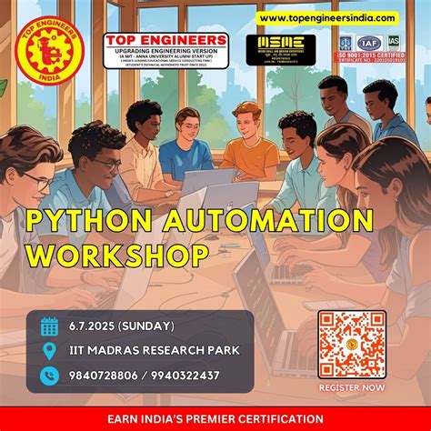 Python Automation Workshop 2025 Top Engineers Workshop Chennai