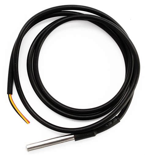 Ds18b20 Waterproof Digital Temperature Sensor Probe 1 Meter Projectbazar