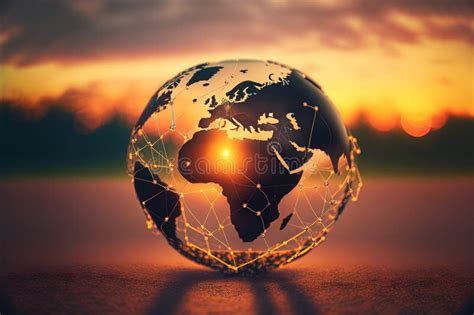 Earth With Internet Conection Technology And Communication Concept