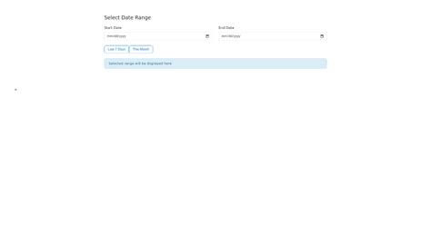 Responsive Date Range Picker With Presets Bootstrap And Html