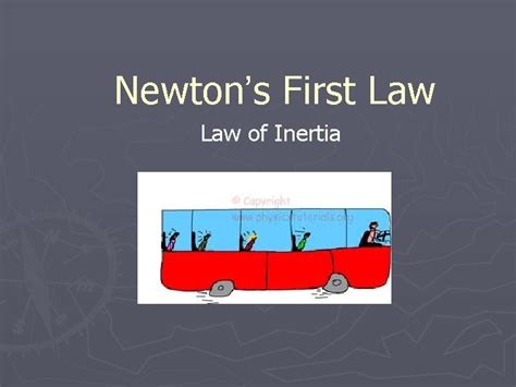 Newtons First Law Of Inertia What You Will