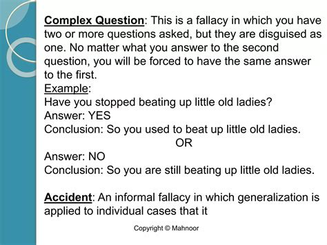 Informal Fallacies In Logic Pdf