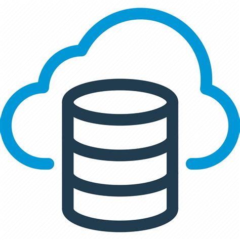 cloud data database db file storage icon download on iconfinder