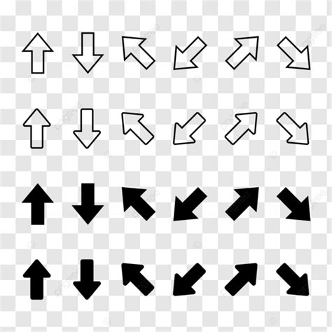Up And Down Arrow Icon Set Collection Vector Up Down Arrow Png And