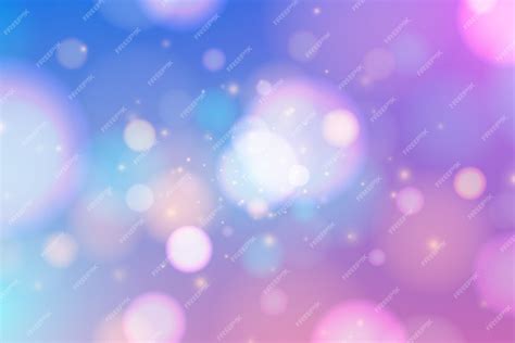 다채로운 Bokeh 효과 배경 무료 벡터