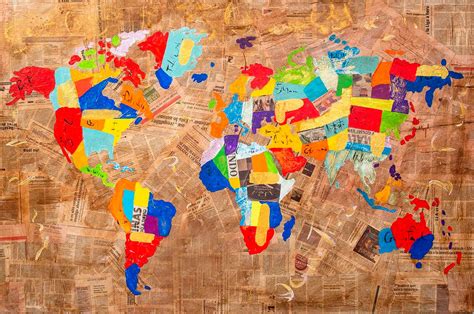 Quadro Do Mapa De Cores M Veis Online