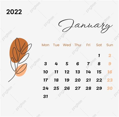 รูปปฏิทินมกราคม 2022 พร้อมศิลปะลายเส้นดอกไม้ Png มกราคม 2022 ปฏิทิน 2022 มกราคมภาพ Png และ