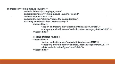 intents in mobile application development pptx