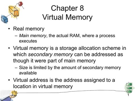 chapter 8 virtual memory