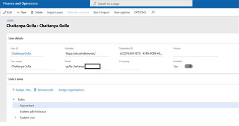 X Code To View Roles For A Given User In D365fo Daxology