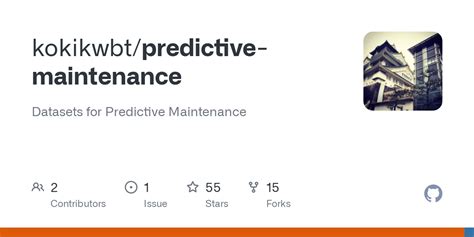 GitHub Kokikwbt Predictive Maintenance Datasets For Predictive Maintenance