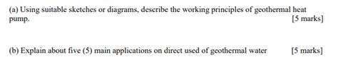 Solved A Using Suitable Sketches Or Diagrams Describe The