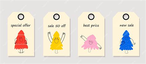 Premium Vector Vector Set Of Discount Price Tags Labels With