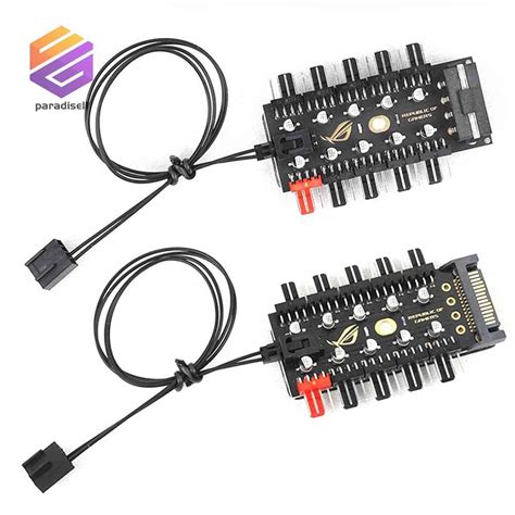 1 A 10 Ventilador De 4 Pinos Pwm Cooler Fan Hub Splitter Extensão Do Pc Placa De Controle De 1 A 10 Ventilador De 4 Pinos Pwm Cooler Fan Hub Splitter Extensão Do Pc Placa De Controle De