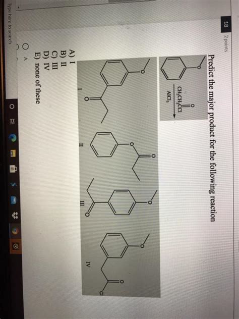 Solved Points Predict The Major Product For The Chegg