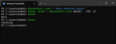 powershell how to split string into separate variables collecting wisdom