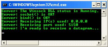 The UDP Program Example For Winsock The Windows Socket Programming Tutorial