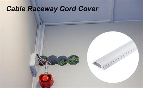 Patikil Floorwall Cable Raceway Cord Cover 39 Lx1 Wx04 H