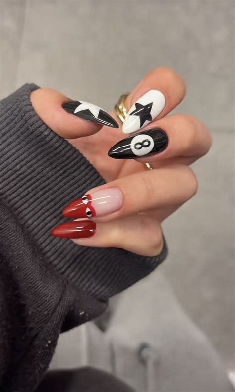 Pin By Mor Cohen On 3 Acrylic Nails Nail Art Edgy Nails