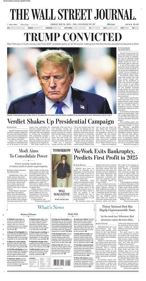 Trump Found Guilty In Ny Criminal Trial Front Pages Across America